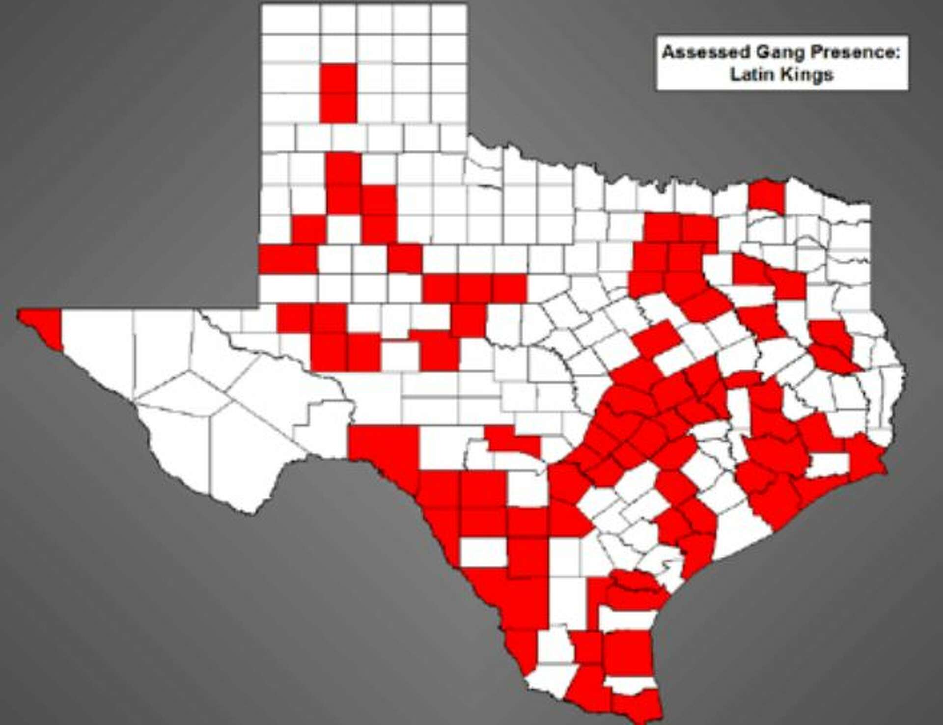 13 gangs that have a presence in Midland, West Texas