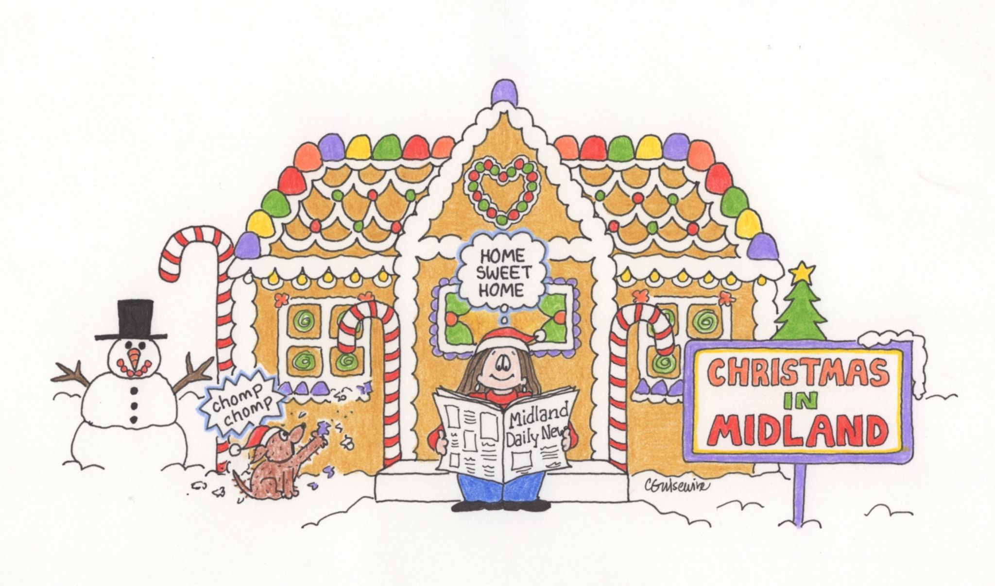 Home for the holidays: Guisewite recalls childhood Christmases in Midland