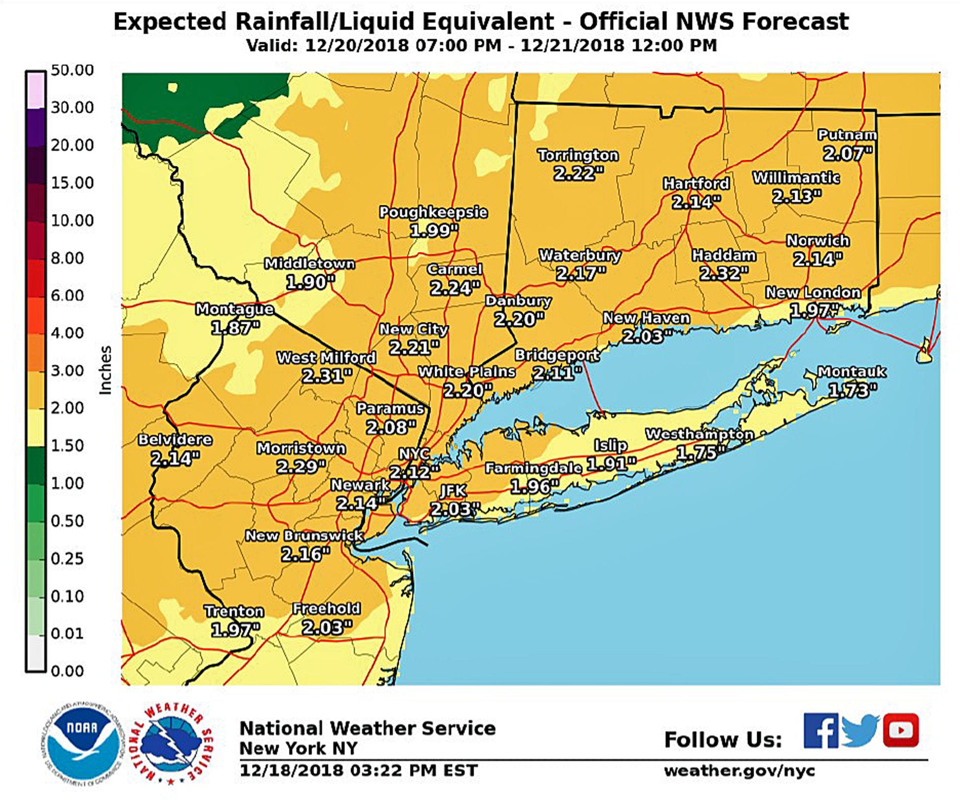 NWS: Rain moving into the region later this week