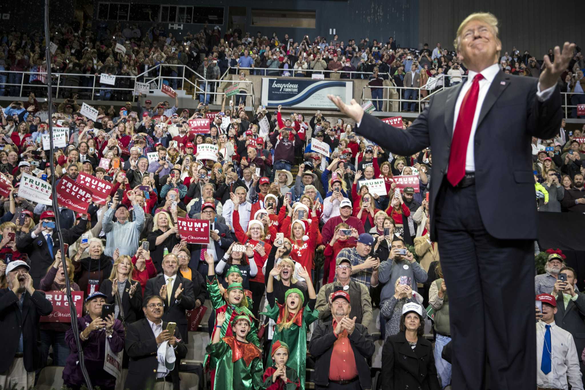 Trump 2020 re-election bid kicks off with a dubious claim