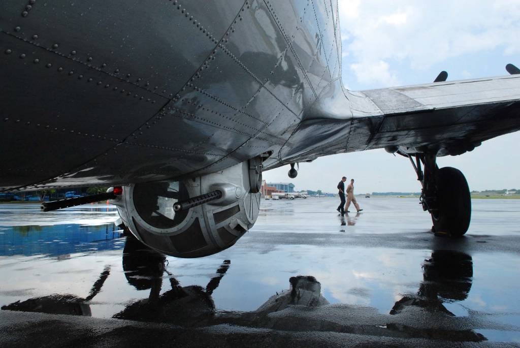 Inside a B-17 bomber