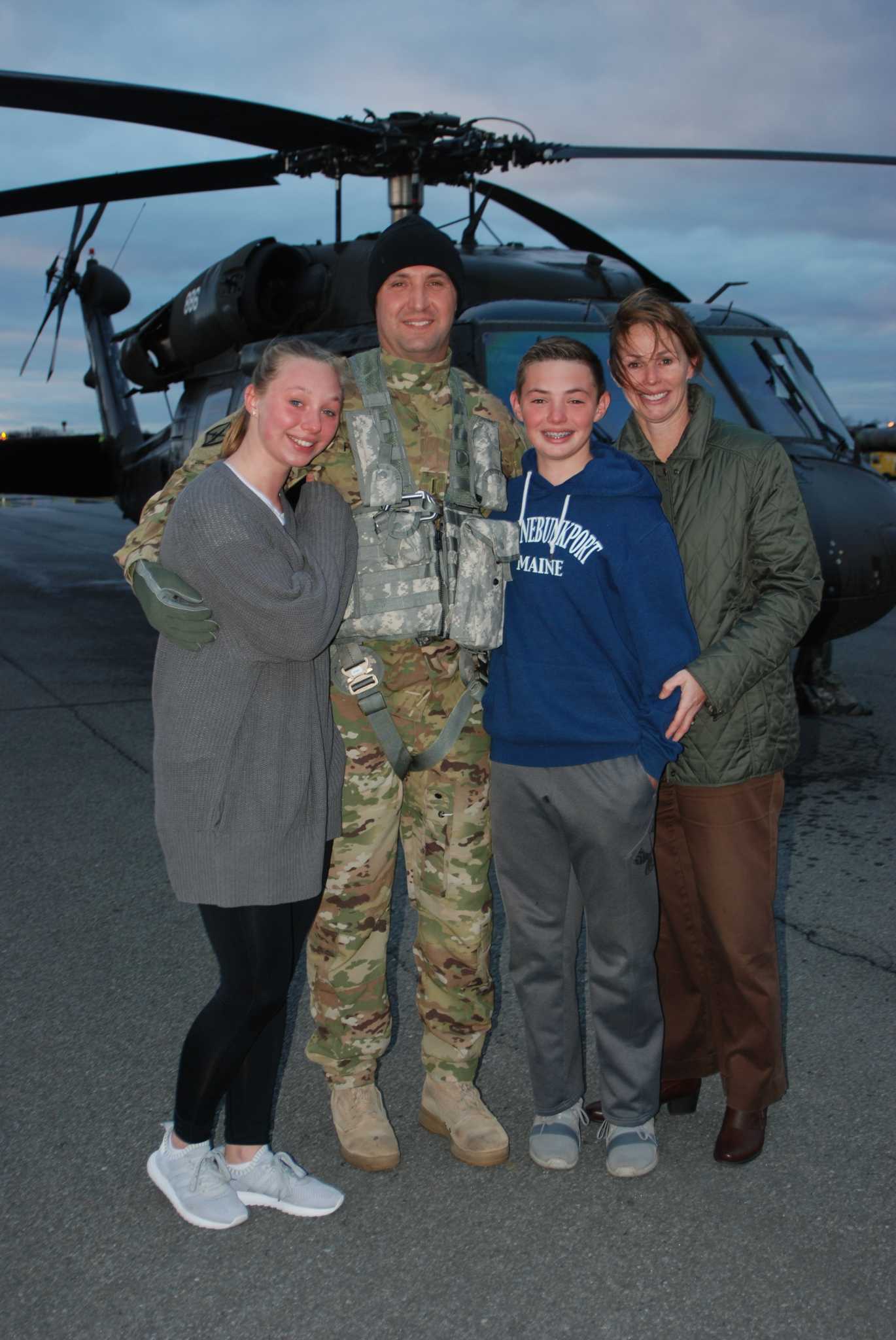 Family members soldiers mark Army pilot's final flight