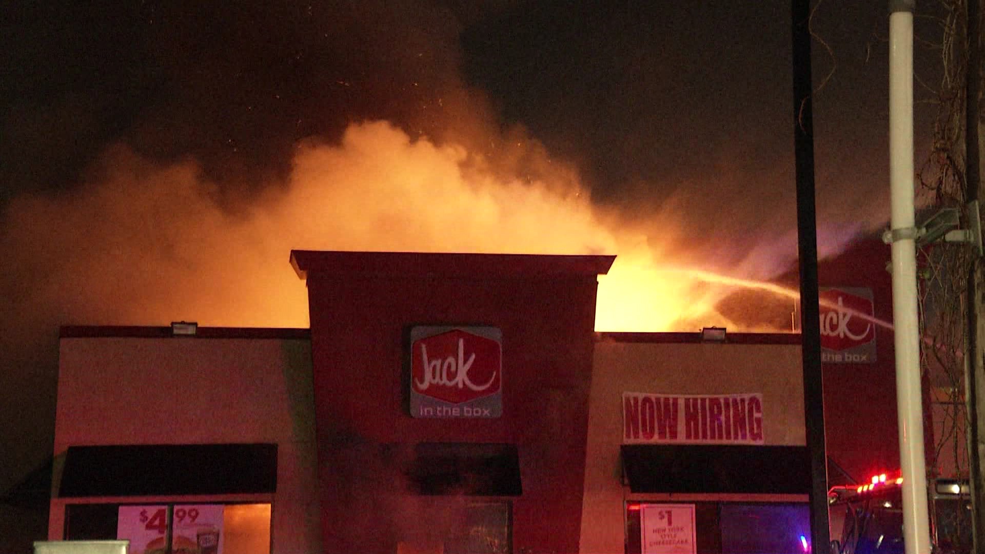 Arson investigating blaze at Northeast Side Jack in the Box