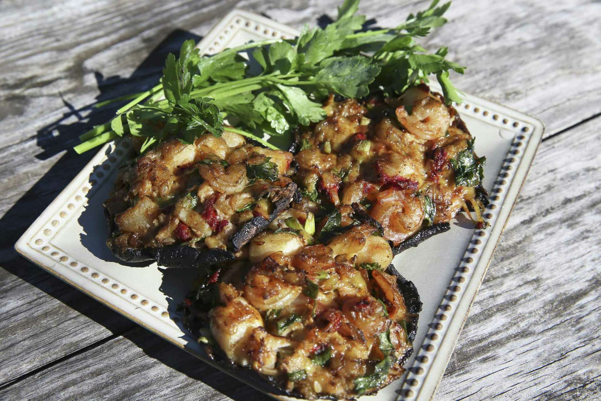 Recipe: Seafood Smoked Portobello Mushrooms