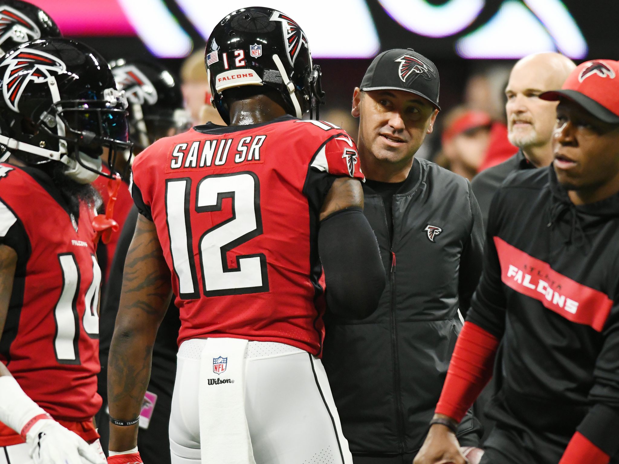 Falcons fire 3 top assistant coaches following 7-9 finish
