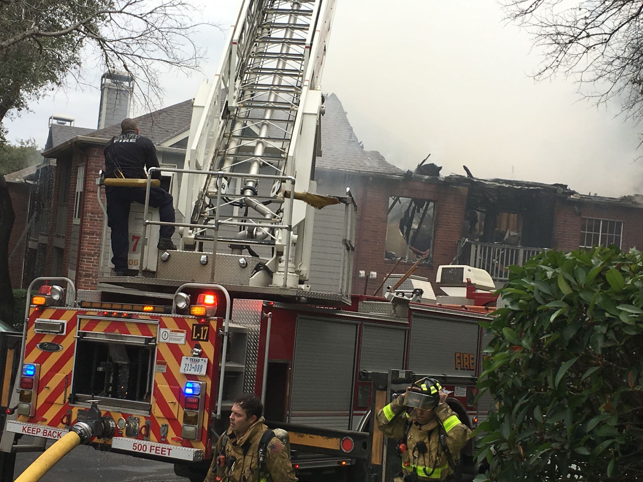 About 25 SAFD units needed to battle North Side apartment fire Tuesday