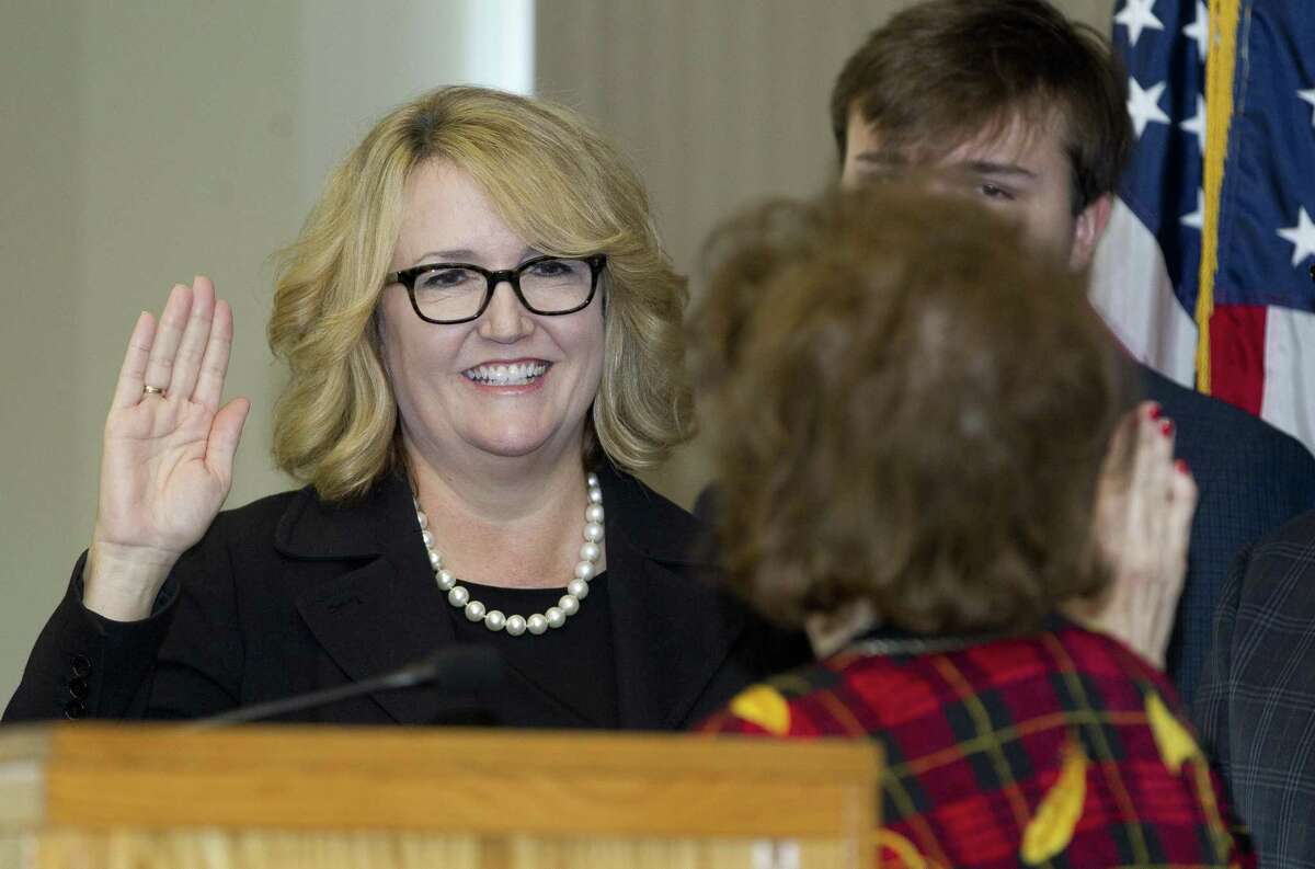 Keough sworn in as Montgomery County judge along with other elected ...