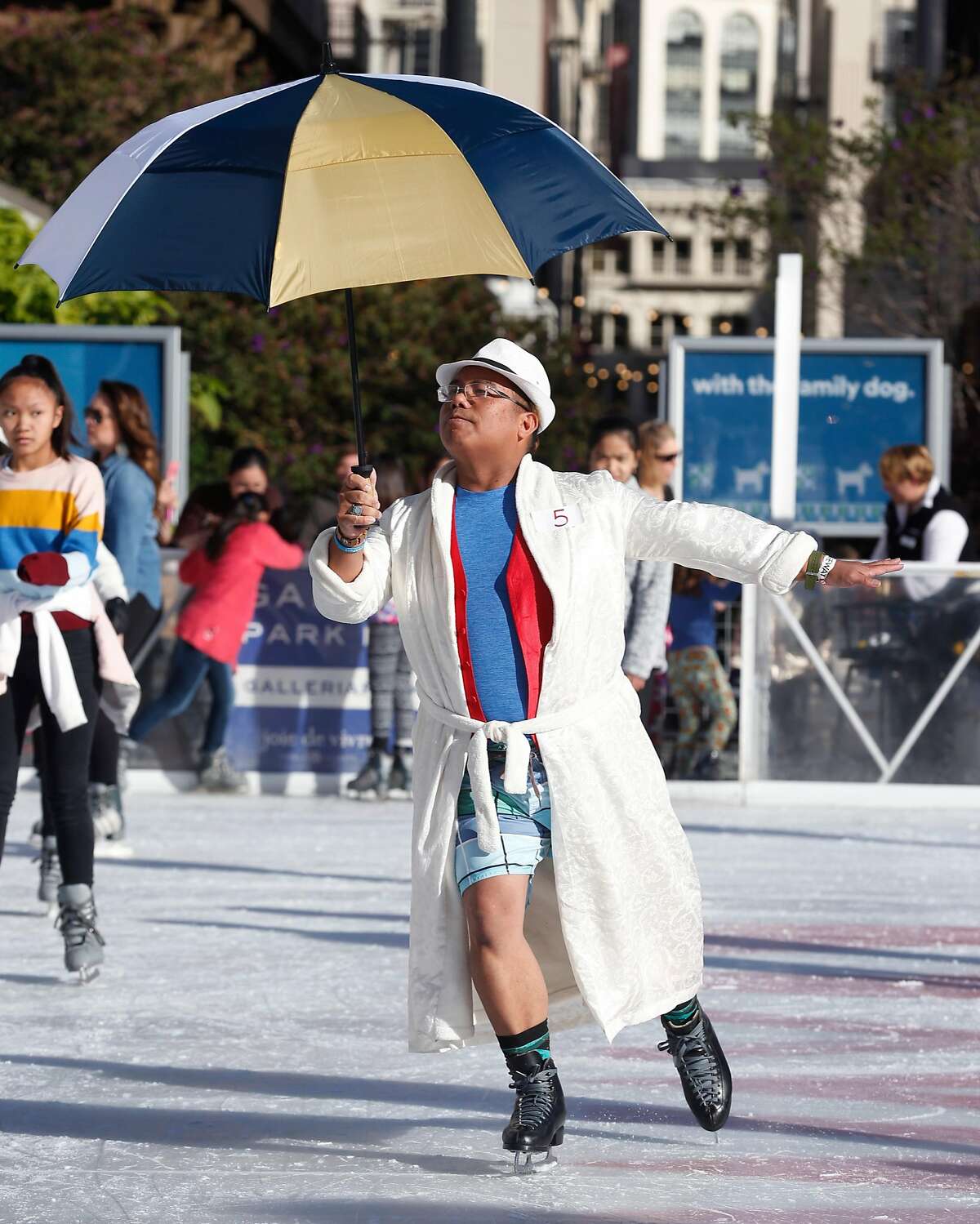 Annual Polar Bear Skate Competition Today In Union Square