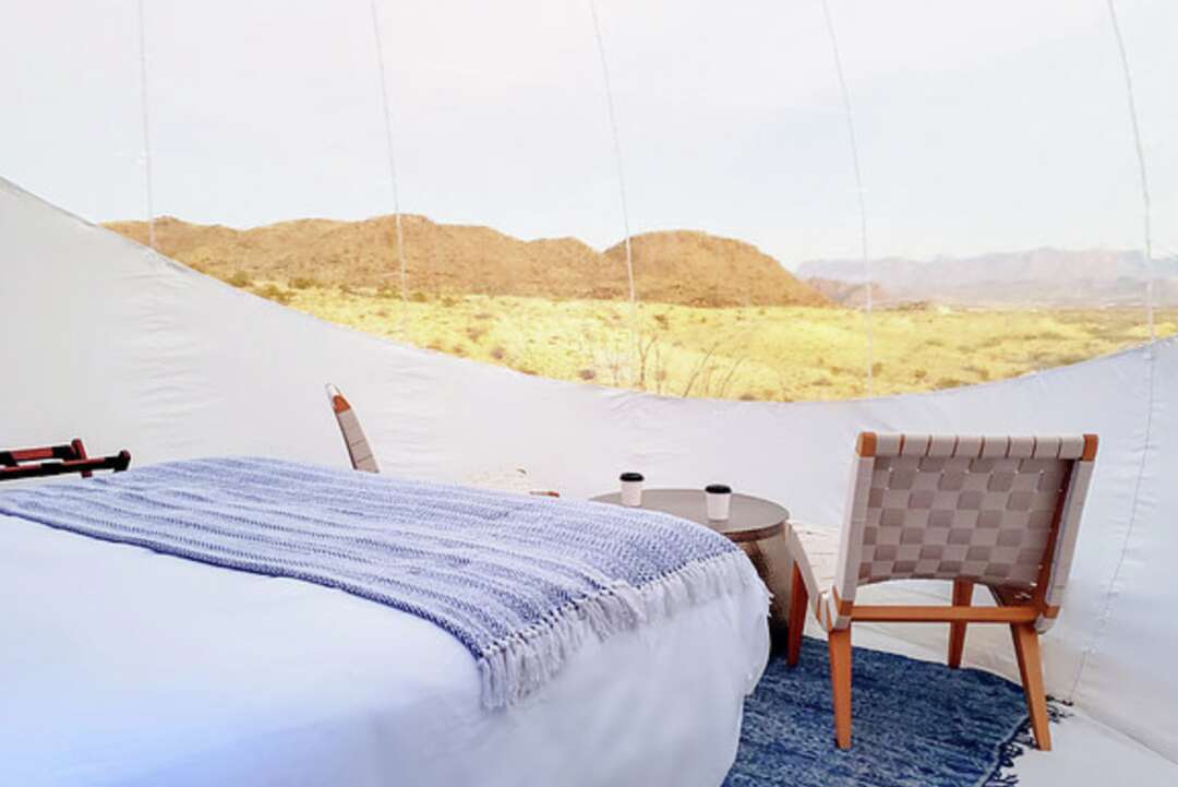 Book a bubble under the Texas stars at Basecamp Terlingua