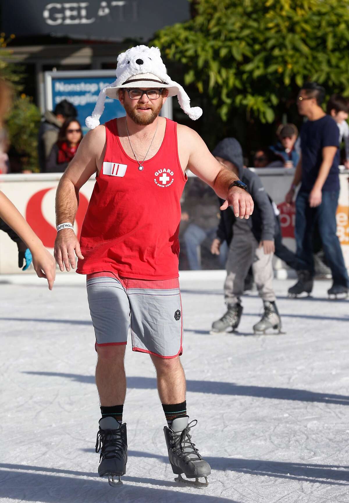 Annual Polar Bear Skate Competition Today In Union Square