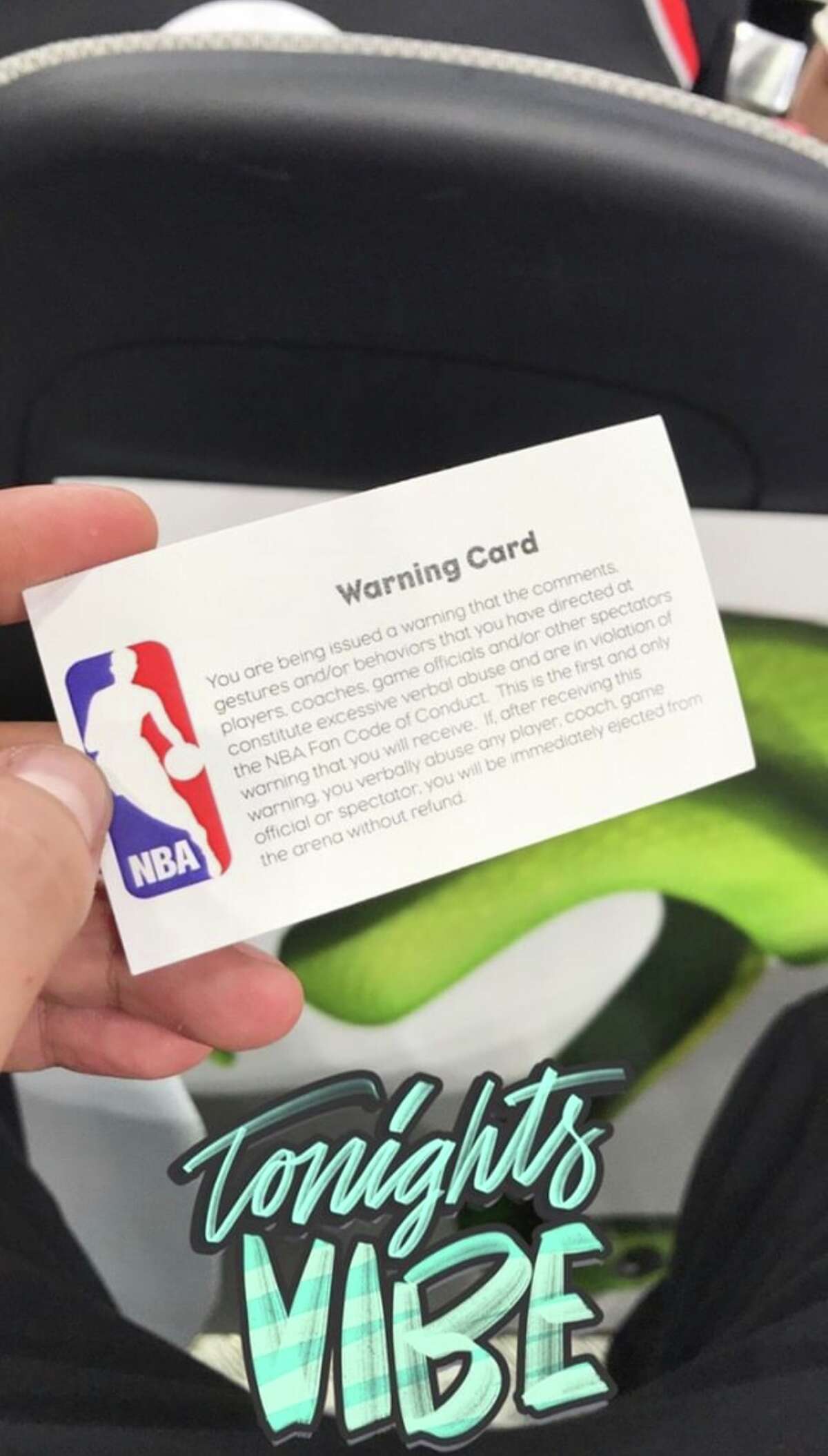 Spurs fan with Kawhi Leonard, snake emoji posters issued an NBA Warning ...