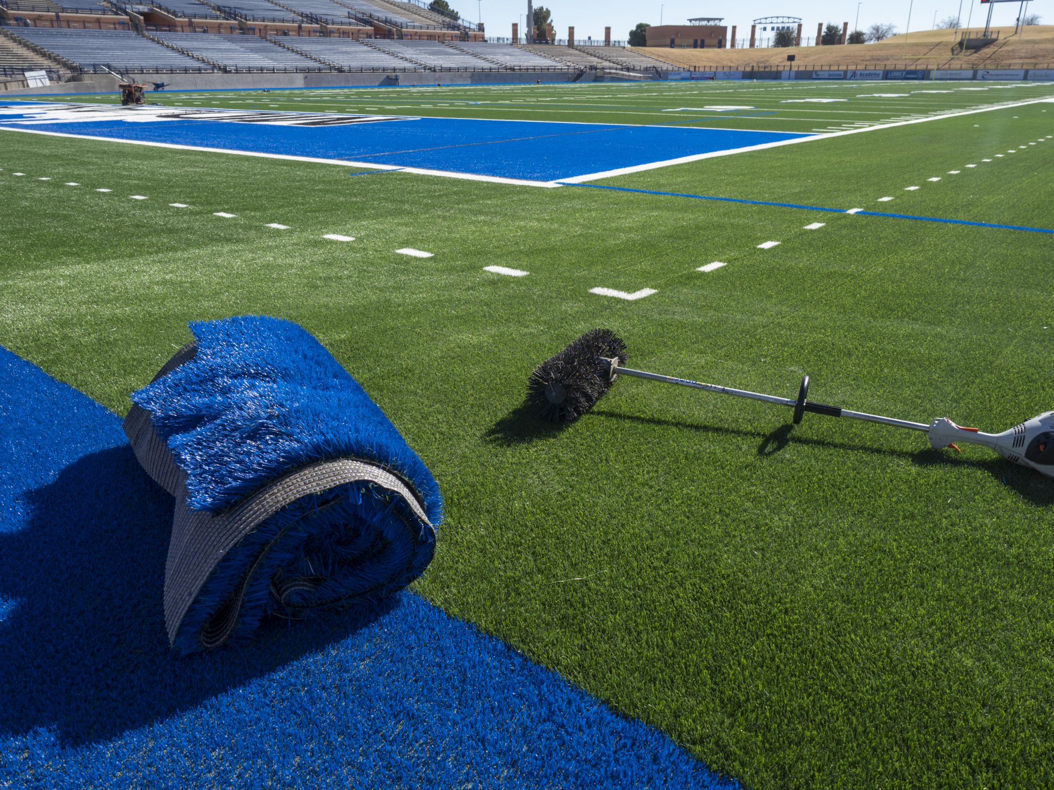 Grande stadium turf being replaced
