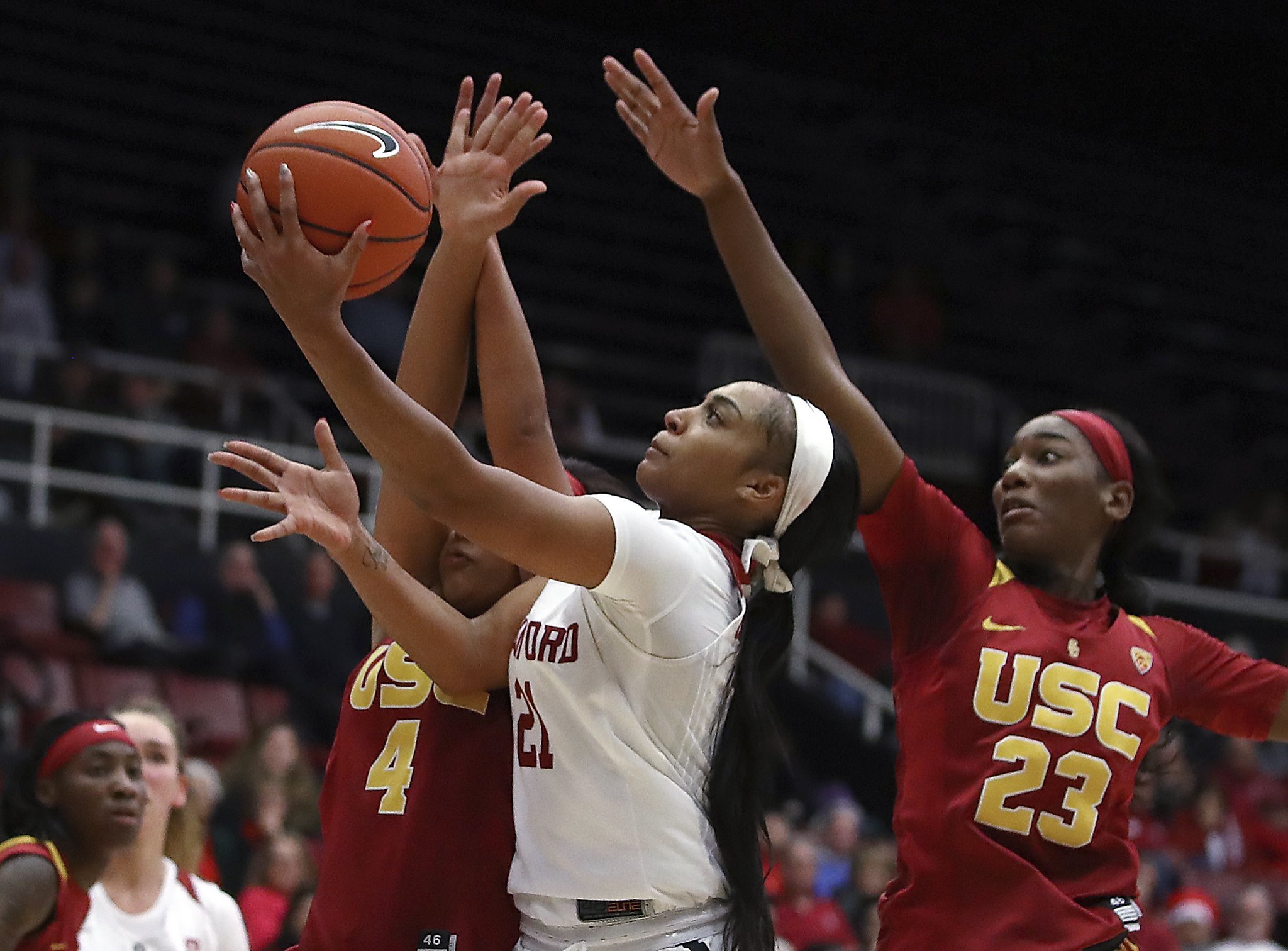 Stanford women overcome injuries to beat USC 72-64 in Pac-12 opener
