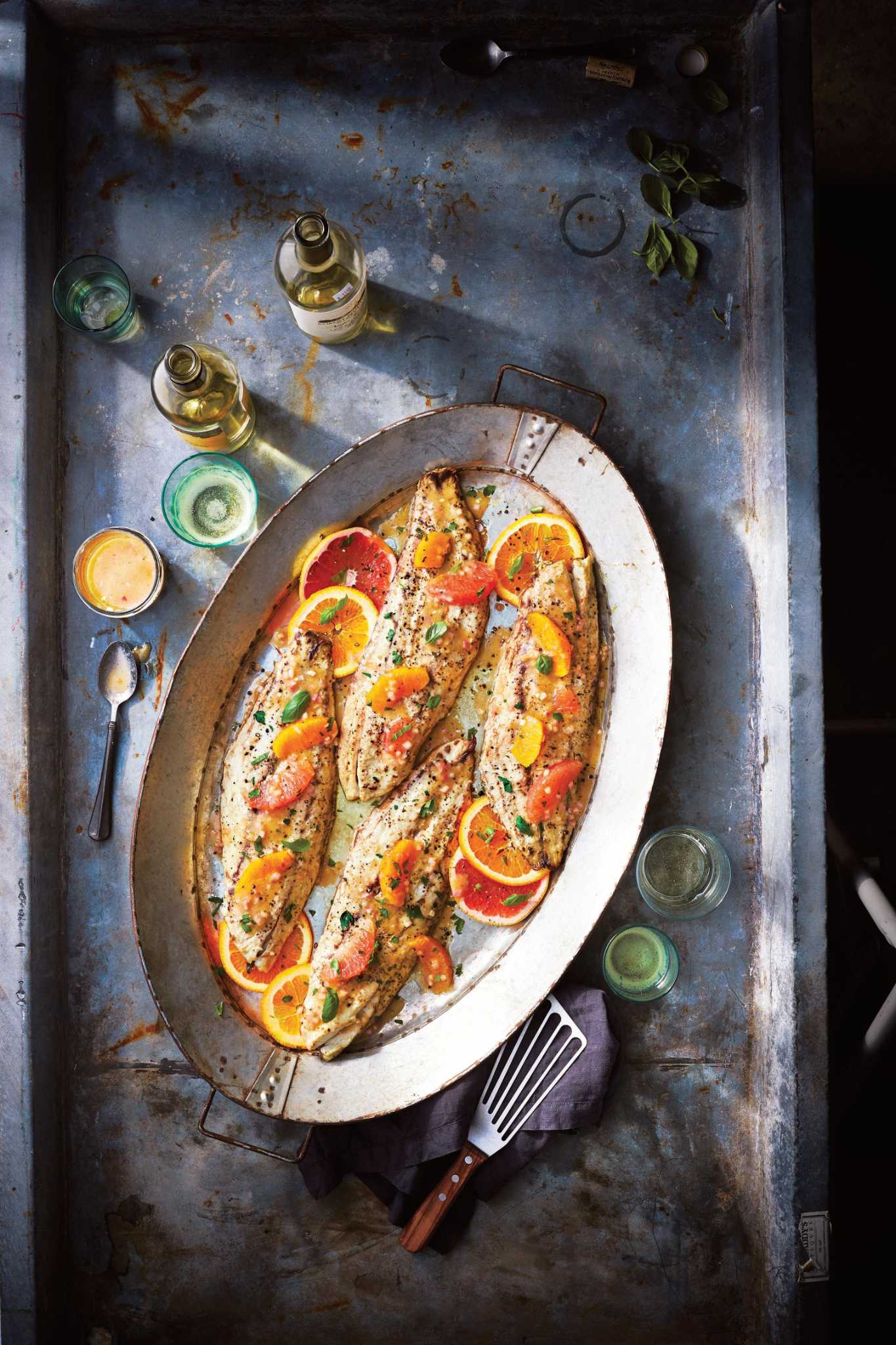 Recipe: Redfish on the Half Shell with Florida Citrus-Shallot Vinaigrette