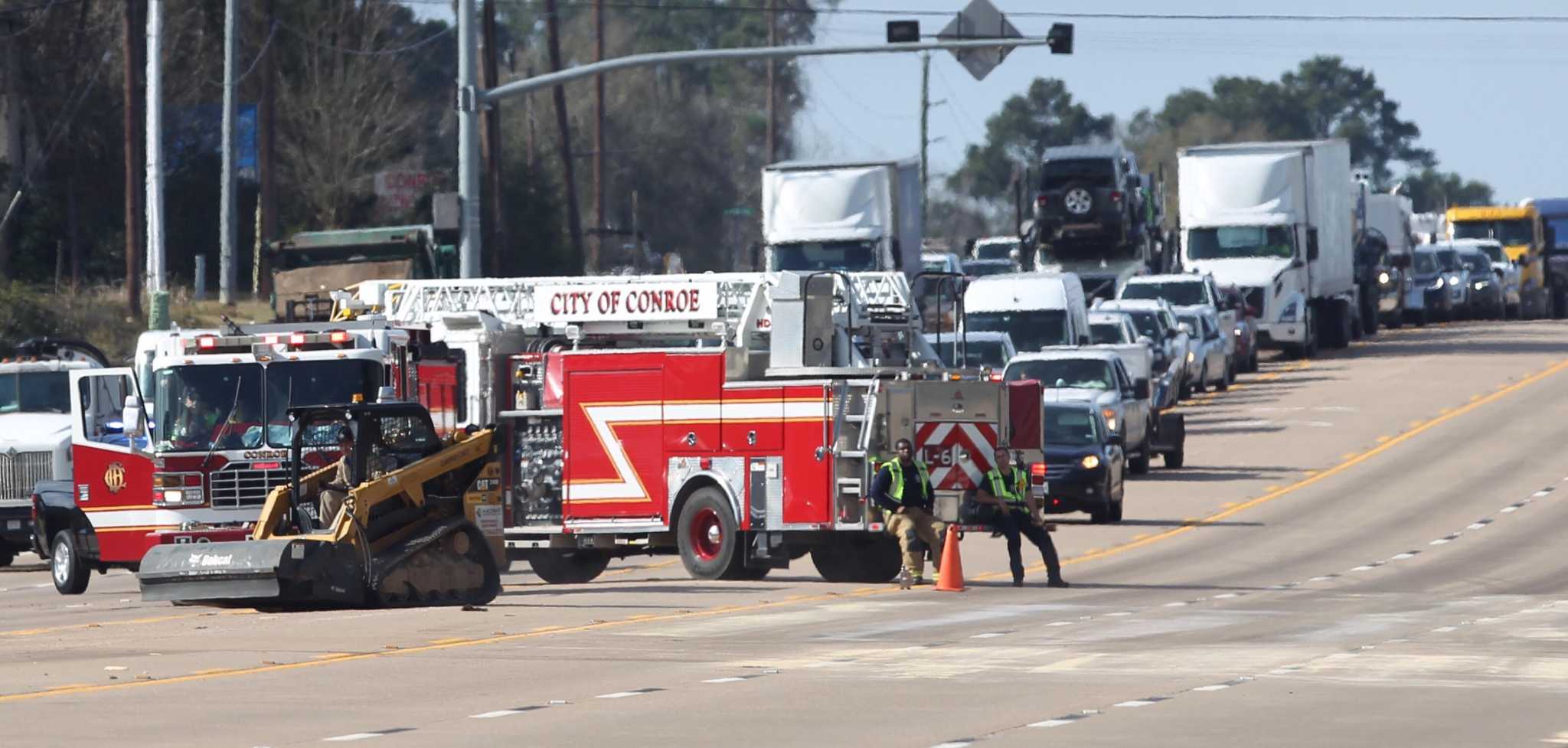 Part of Texas 105 shut down following methanol spill