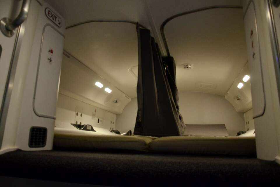 The hidden-from-view place where pilots and flight attendants sleep on ...