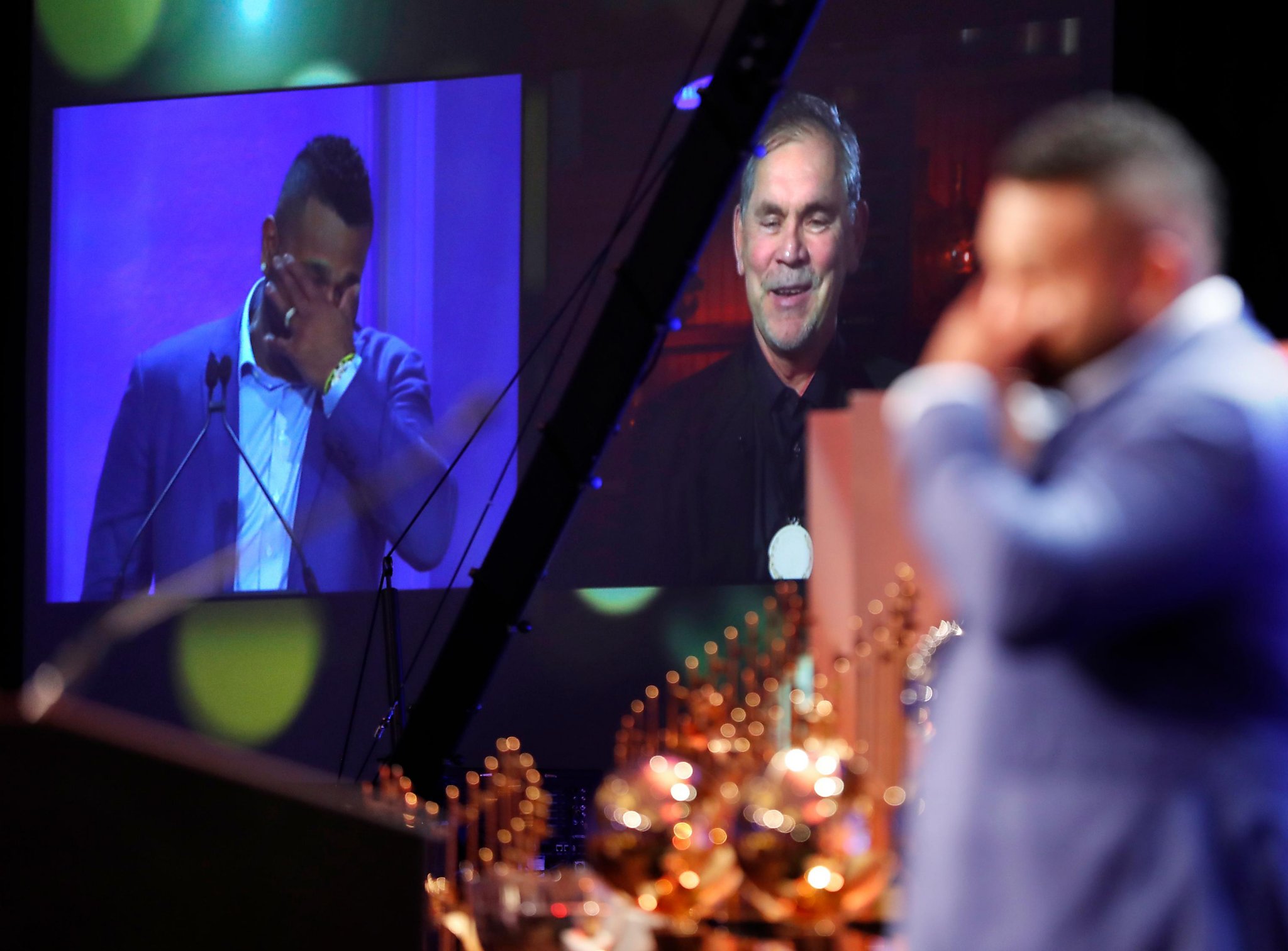 Giants’ Pablo Sandoval pays tribute to Bruce Bochy for ‘Game Changers’