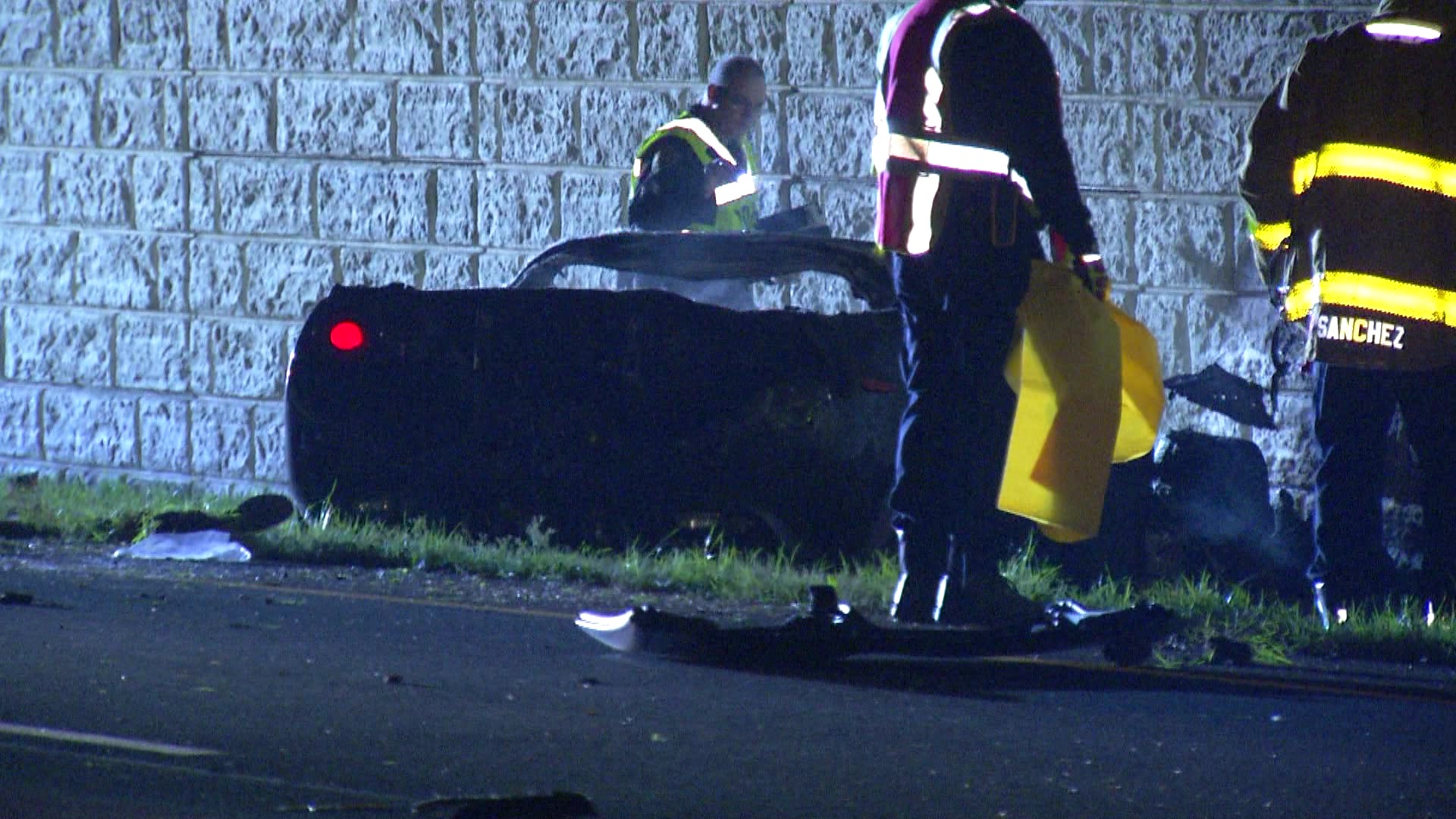 Sports car driver dies in fiery crash on West Side