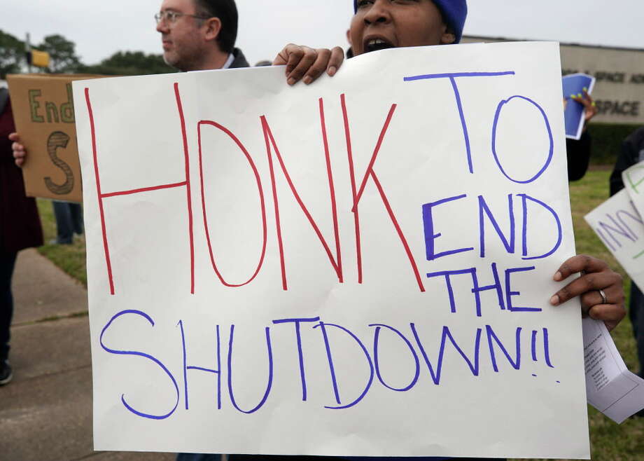 NASA Shutdown Protest - Houston Chronicle